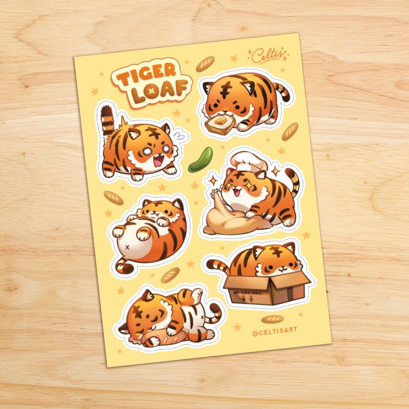 Tiger Loaf Sticker Sheet | Celtis